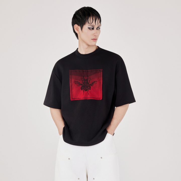 CAOSTU - Ombre Beetle T-shirt - Comfortable T-shirts - Daily Wear - Ma ...