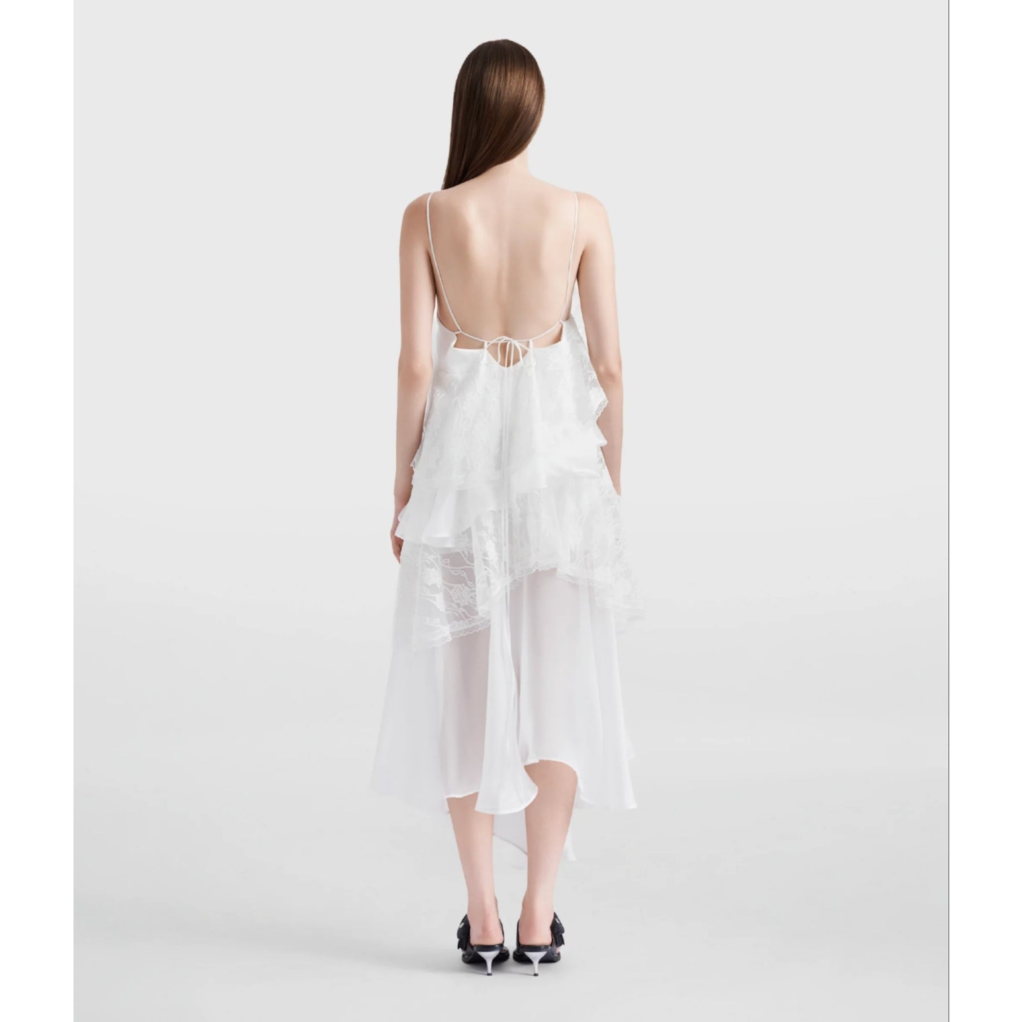 DEARJOSÉ - Lace Milky Way Ruffle Maxi Dress - Trendy Dresses - Travel ...